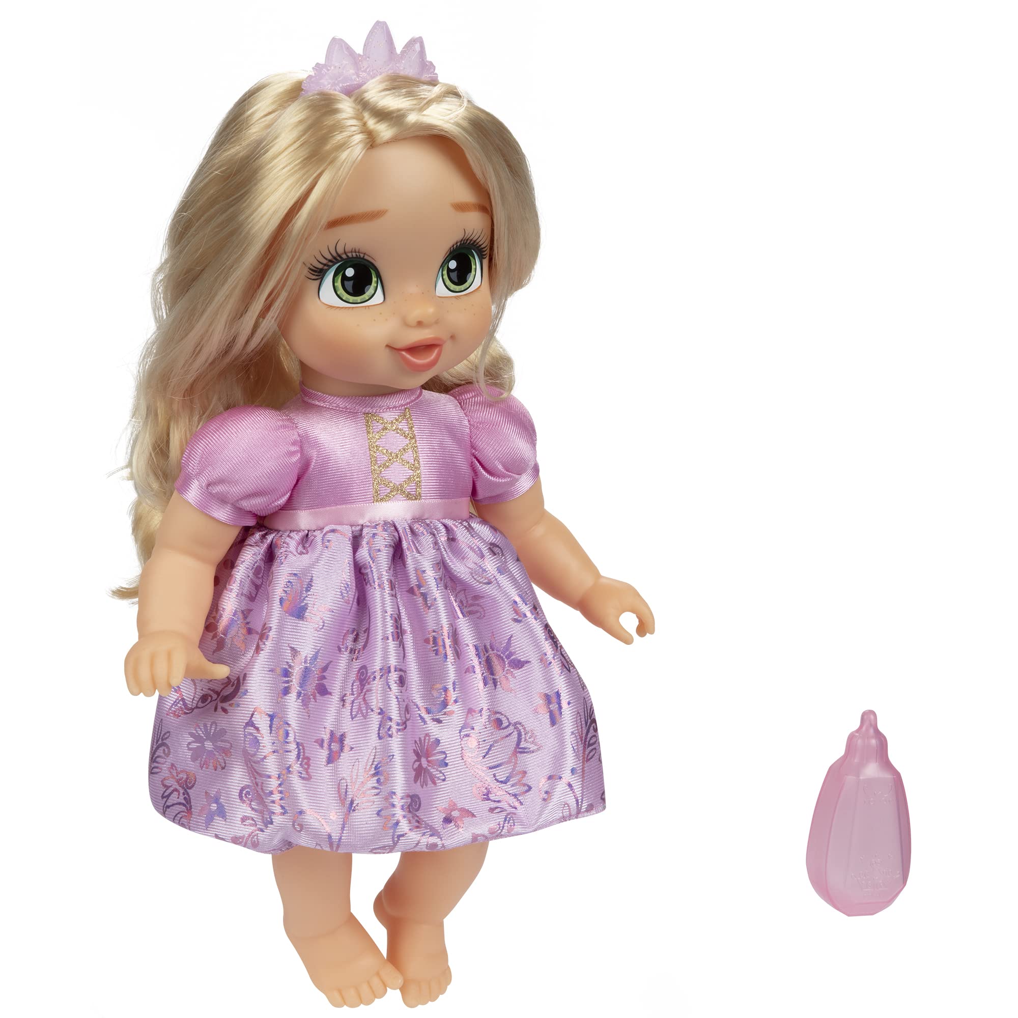 Disney Princess Rapunzel Baby Doll with Baby Bottle & Tiara