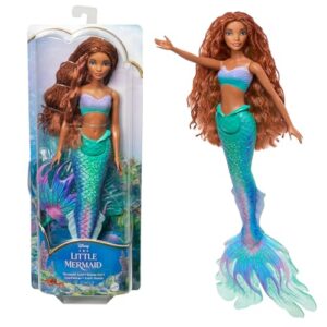 mattel disney toys, the little mermaid ariel fashion doll with signature outfit, inspired by disney’s the little mermaid movie