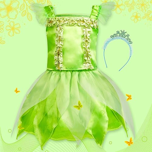 Meland Princess Dress Up - Princess Dress for Girls with Princess Toys, Christmas Birthday Gift for Toddler Girls Age 3-8