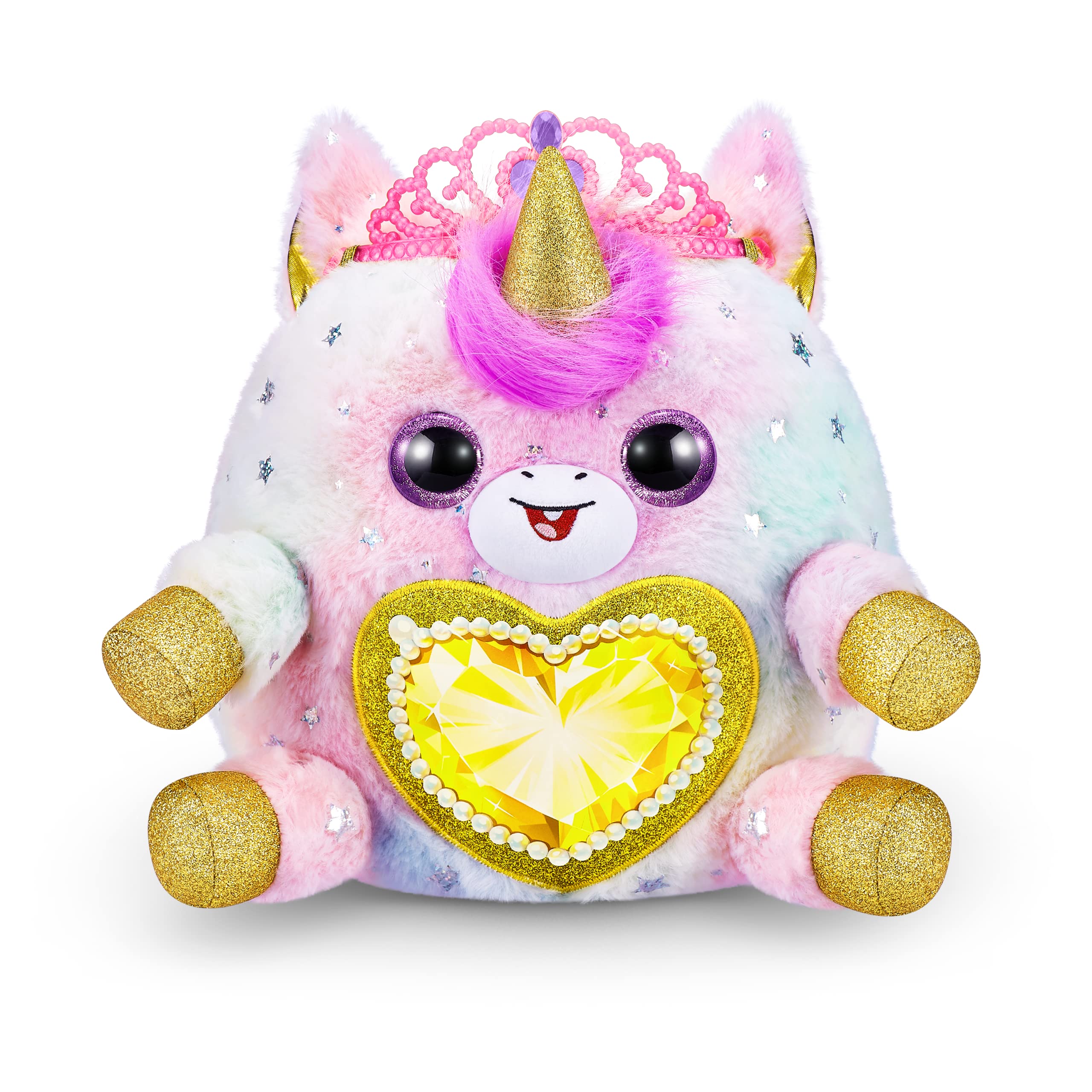 Rainbocorns Fairycorn Princess Surprise (Unicorn) by ZURU 11" Collectible Plush Stuffed Animal, Surprise Egg, Wearable Fairy Wings, Magical Fairy Princess, Ages 3+ for girls, Children