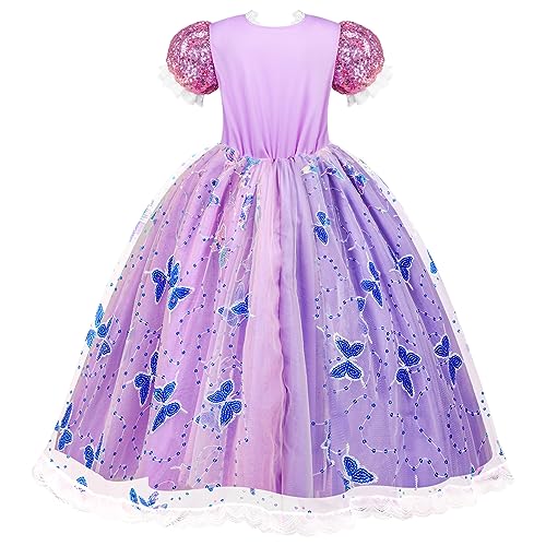 Meland Princess Dresses for Girls - Light Up Princess Costume for Little Girls, Halloween Costumes for Girls Toddler Age 3-8