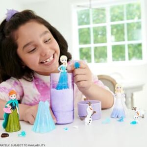 Mattel Disney Frozen Small Doll Snow Color Reveal with 6 Surprises Including 1 Character Figure & 4 Accessories (Dolls May Vary)