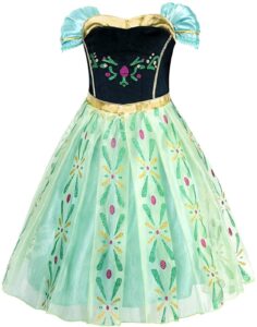 xinfenglai green girls cosplay dance dress princess costumes (4-5t)