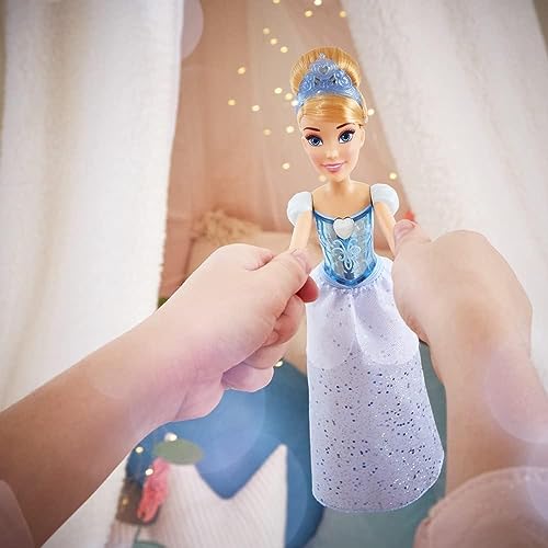 Disney Princess Royal Shimmer Cinderella Doll, Fashion Doll with Skirt and Accessories, Toy for Kids Ages 3 and Up