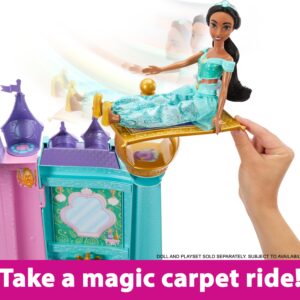 Mattel Disney Princess Toys, Ultimate Castle Doll House with Lights & Sounds, 3 Levels, 25+ Furniture Play Pieces & Accessories, 4 ft Tall