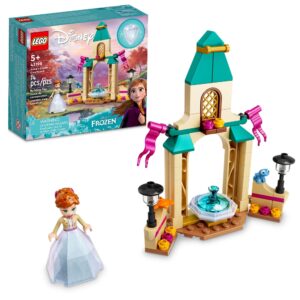 lego disney frozen 2 anna’s castle courtyard building toy 43198 princess toy set with diamond dress set and disney frozen mini-doll figure, disney birthday gift idea for kids boys girls age 5+