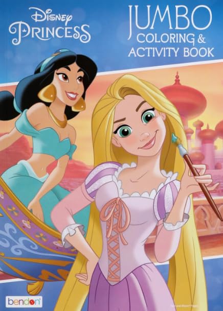 Disney Princess Coloring Book Set for Kids - Bundle with Activities, Stickers, and Games Featuring Disney Princesses Cinderella, Rapunzel, Ariel, More | Disney Princess Activities