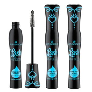 essence | lash princess false lash waterproof mascara | vegan & cruelty free | free from parabens & microplastic particles (pack of 3)