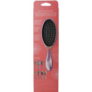 Wet Brush Disney Original Detangler Brush Princess Wholehearted - Tiana, Light Purple - All Hair Types - Ultra-Soft IntelliFlex Bristles Glide Through Tangles with Ease