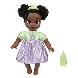 disney princess tiana baby doll with baby bottle & tiara