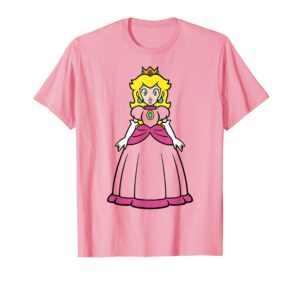 super mario princess peach simple portrait t-shirt