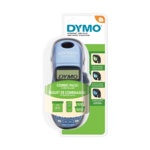 Dymo LetraTag LT-100H Label Maker Starter Kit | Handheld Label Maker Machine | with Plastic, Paper & Clear Label Tape | Ideal for Office or Home