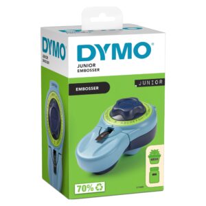 dymo junior home embossing label maker | 42 character wheel with large knob | no batteries required