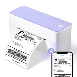 omezizy bluetooth thermal label printer - 241bt wireless shipping label printer, thermal printer for shipping labels, shipping label maker, support iphone, android, pc, compatible with ups, shopify