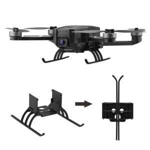 heiyrc foldable landing gear for holy stone hs720 / hs720e drone height extended leg stand gimbal protector accessory