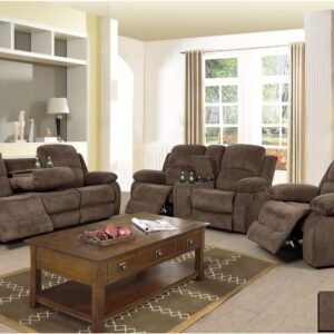 AYCP Corduroy Living Room Furniture Set Reclining Sofa Set Loveseat Furniture Sets in Living Room Sofa Recliners (3 Pieces, Taupe Corduroy)