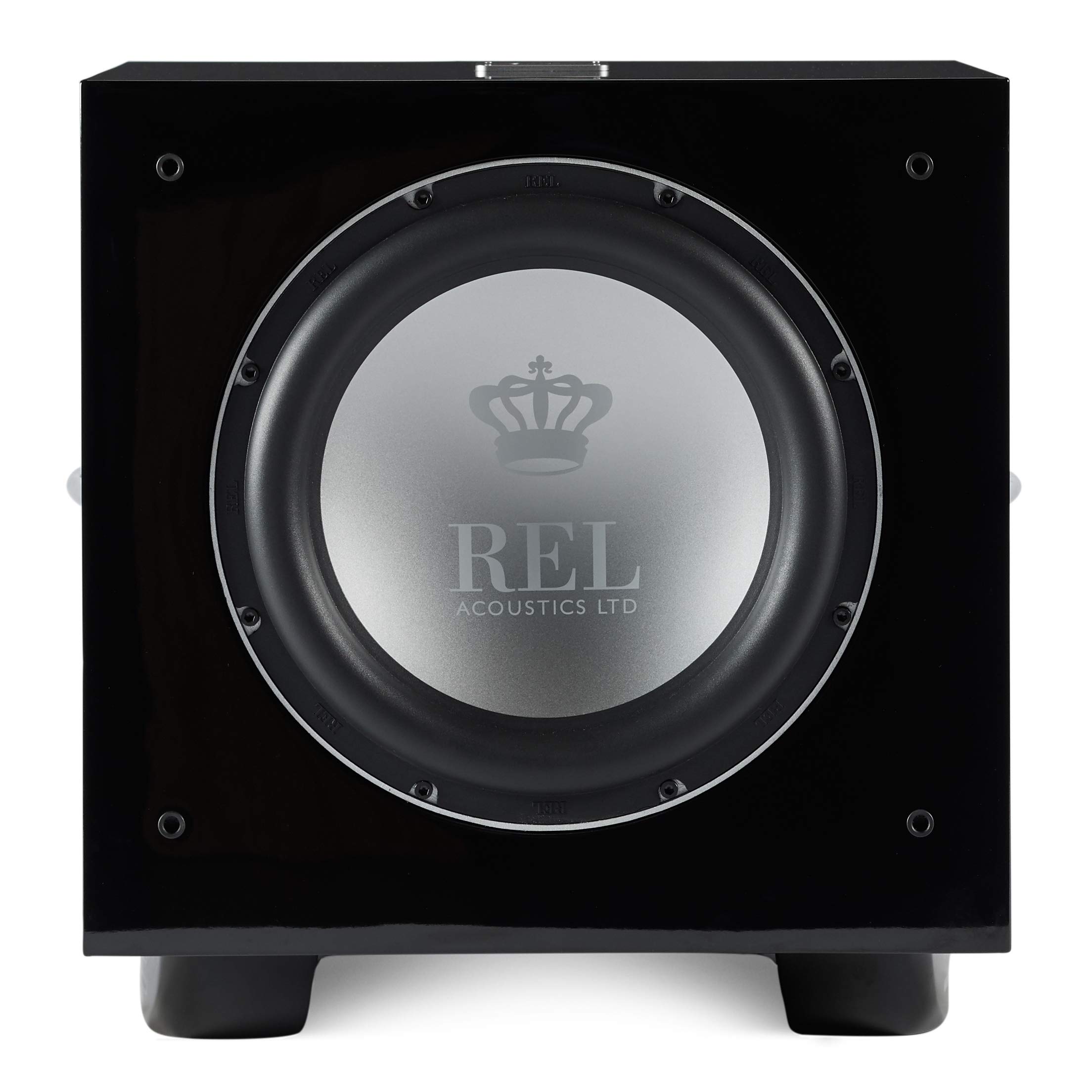 REL Acoustics S/812 Subwoofer, AirShip Wireless Compatible, Black Lacquer