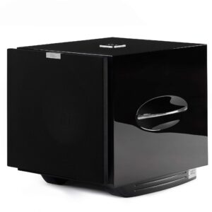 REL Acoustics S/812 Subwoofer, AirShip Wireless Compatible, Black Lacquer