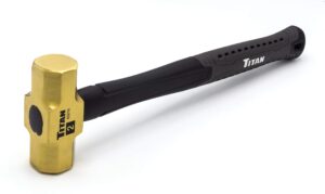 titan - 2 lb. brass non-sparking hammer (63216)