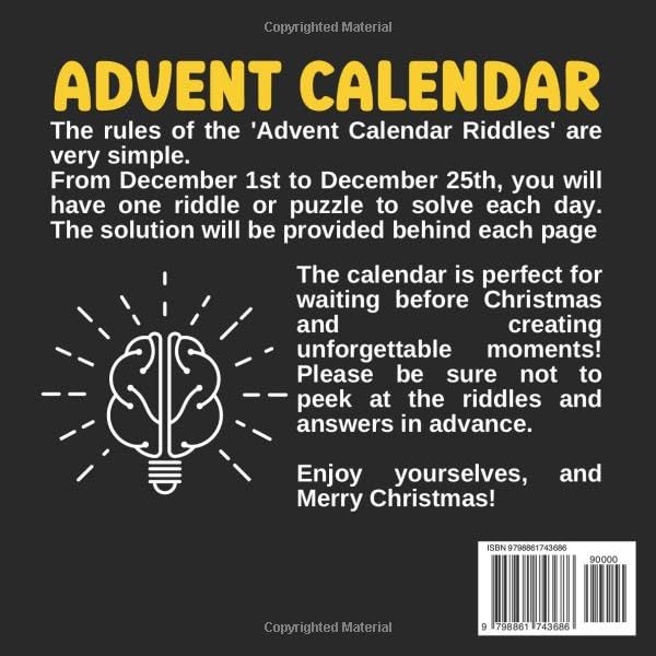 Advent Calendar Riddles and Games: A family advent calendar, suitable for both children and adults | A gift book for the run up to Christmas packed ... A fun-filled and original gift for December!