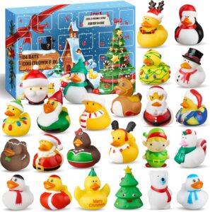 rubber duck advent calendar 2023, christmas ducks bath toys advent calendar for kids, rubber duckie for jeep ducking, advent calendars, toddler, baby, girls, boys, adult, kids advent calendar 2023