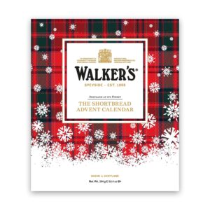 walker’s 2023 advent calendar with shortbread cookies from scotland - 28 count (10.4 oz) - limited edition cookie box with christmas cookies in various shapes and flavors