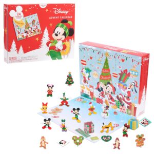 disney classic advent calendar 2023, 32 pieces, figures, decorations, and stickers, officially licensed kids toys for ages 3 up by just play