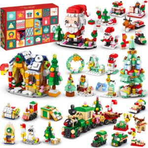 advent calendar 2023 - kids christmas gifts,christmas countdown calendar,24 days of christmas advent calendar, christmas building blocks,christmas gifts for kids girls boys adult