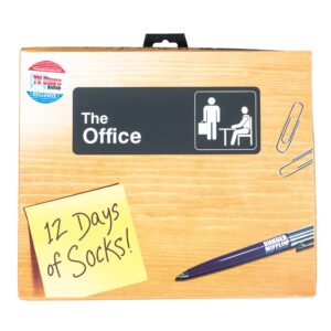 ripple junction the office 12 days of socks advent calendar gift set (12 socks included)