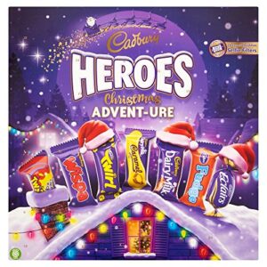 cadbury dairy milk heroes advent calendar 231g