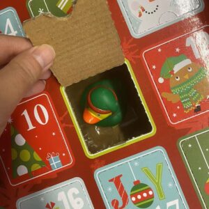 Christmas Advent Calendar 2023 with Christmas Rubber Ducks for Kids & Toddlers, 24 Days Christmas Countdown Calendar Toy & Gifts for Kids Boys & Girls by 4E's Novelty