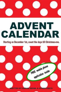 advent calendar: starting on december 1st, count the days till christmas-eve.