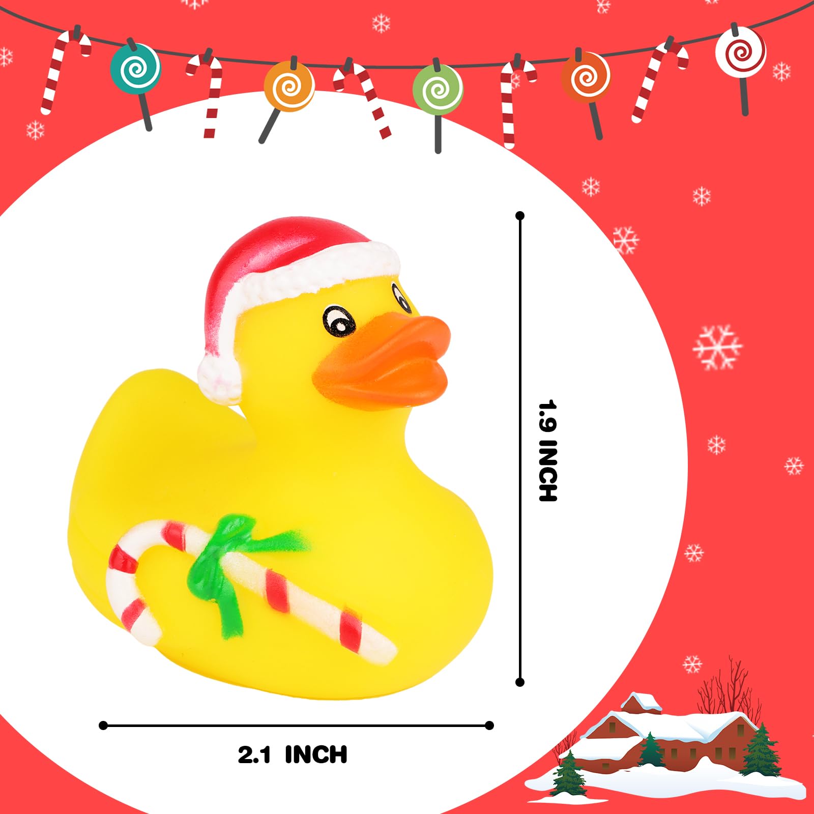 Advent Calendar 2023 Christmas Ducks - 24 Days Christmas Countdown with 24 Santa Xmas Rubber Ducks Bath Toys, Christmas Gifts Party Favors for Boys, Girls, Toddlers and Kids