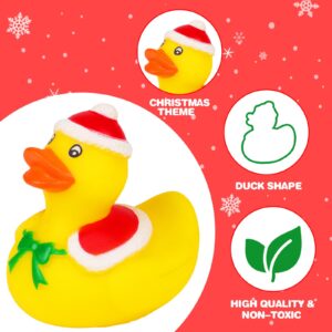 Advent Calendar 2023 Christmas Ducks - 24 Days Christmas Countdown with 24 Santa Xmas Rubber Ducks Bath Toys, Christmas Gifts Party Favors for Boys, Girls, Toddlers and Kids