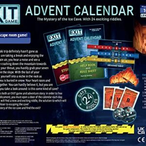 EXIT: Advent Calendar - The Mystery of The Ice Cave | EXIT: The Game - A Kosmos Game | Family-Friendly, Card-Based at-Home Escape Room Experience in a Calendar| 24 Riddles Over 24 Days | Ages 10+