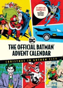 the official batman™ advent calendar: christmas in gotham city: 25 days of surprises with mini books, mementos, and more! (batman books, fun holiday advent calendar, super hero)