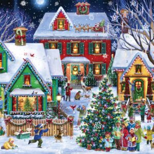 Christmas Houses Advent Calendar (Countdown to Christmas) by Vermont Christmas Company with Holiday Suggestions