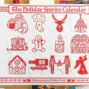 Advent Calendar for Alcohol & Adults | Gift Booze & Wine for Christmas 2023 | Great White Elephant & Holiday Party Hostess Present Idea | Alcohol Not Included