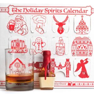 Advent Calendar for Alcohol & Adults | Gift Booze & Wine for Christmas 2023 | Great White Elephant & Holiday Party Hostess Present Idea | Alcohol Not Included