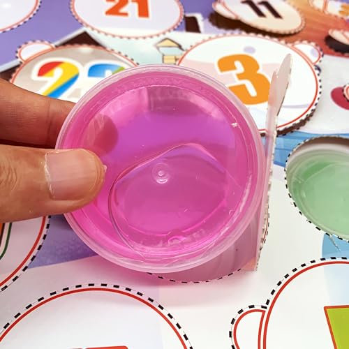 PANSHAN Fidget Advent Calendar 2023 Crystal Slime Christmas Countdown Calendar Toys Holiday Set 24 Days Xmas Surprise Gift Toys for Kids Girls Boys Ages 3 4 5 6 7 8 9+