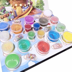 PANSHAN Fidget Advent Calendar 2023 Crystal Slime Christmas Countdown Calendar Toys Holiday Set 24 Days Xmas Surprise Gift Toys for Kids Girls Boys Ages 3 4 5 6 7 8 9+