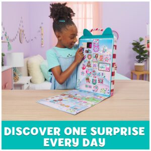 Gabby’s Dollhouse, Advent Calendar 2023, 24 Surprise Toys with Figures, Stickers & Dollhouse Accessories, Kids Toys for Girls & Boys Ages 3+