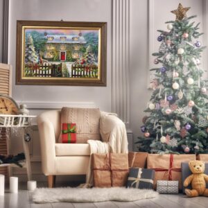 Wowok Advent Calendar 2024 Christmas Jigsaw Puzzles- The Christmas Cottage Holiday Puzzles for Adults Kids, 24 Parts 1008 Pieces Jigsaw Puzzles Gift for Countdown to Christmas