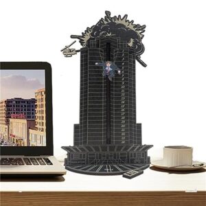 deadly wooden advent calendar for christmas countdown, hans gruber dropped nakatomi plaza (large)