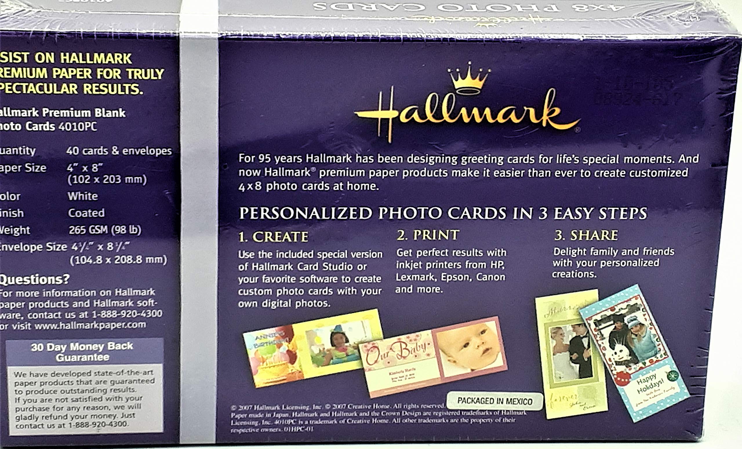 Nova Development US Hallmark Premium Blank 4x8 Photo Cards