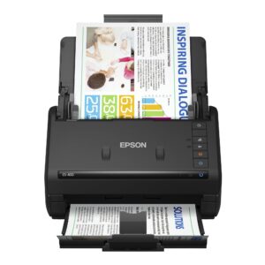 epson workforce es-400 color duplex document scanner for pc and mac, auto document feeder (adf)