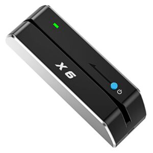 x6 bt bluetooth magnetic vip card reader writer usb 3 tracks swipe encoder [upgraded version]