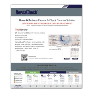 VersaCheck X1 Platinum 2024 - Finance and Check Creation Software