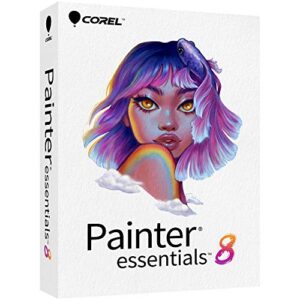 corel painter essentials 8 | beginner digital painting software | drawing & photo art [pc/mac key card]