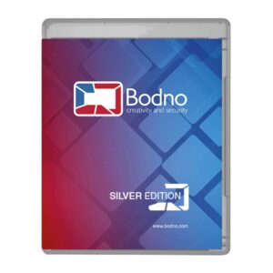 bodno id card software program for pc & mac - design & print photo id cards and gift/loyalty cards - silver edition